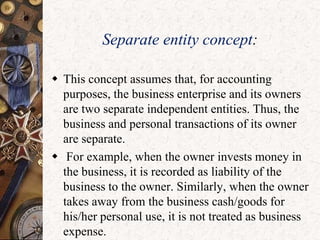 Accounting concepts | PPTX