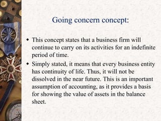 Accounting concepts | PPTX