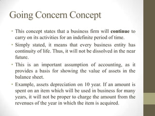 Accounting concepts | PPTX