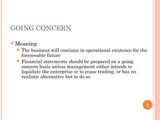 Accounting concepts | PPT