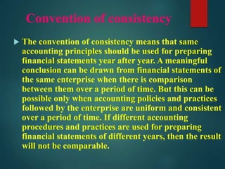 Accounting concepts and convention | PPTX