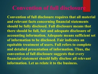 Accounting concepts and convention | PPTX