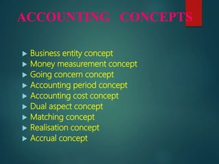 Accounting concepts and convention | PPTX