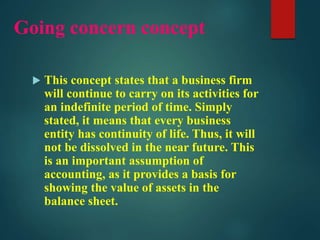 Accounting concepts and convention | PPTX