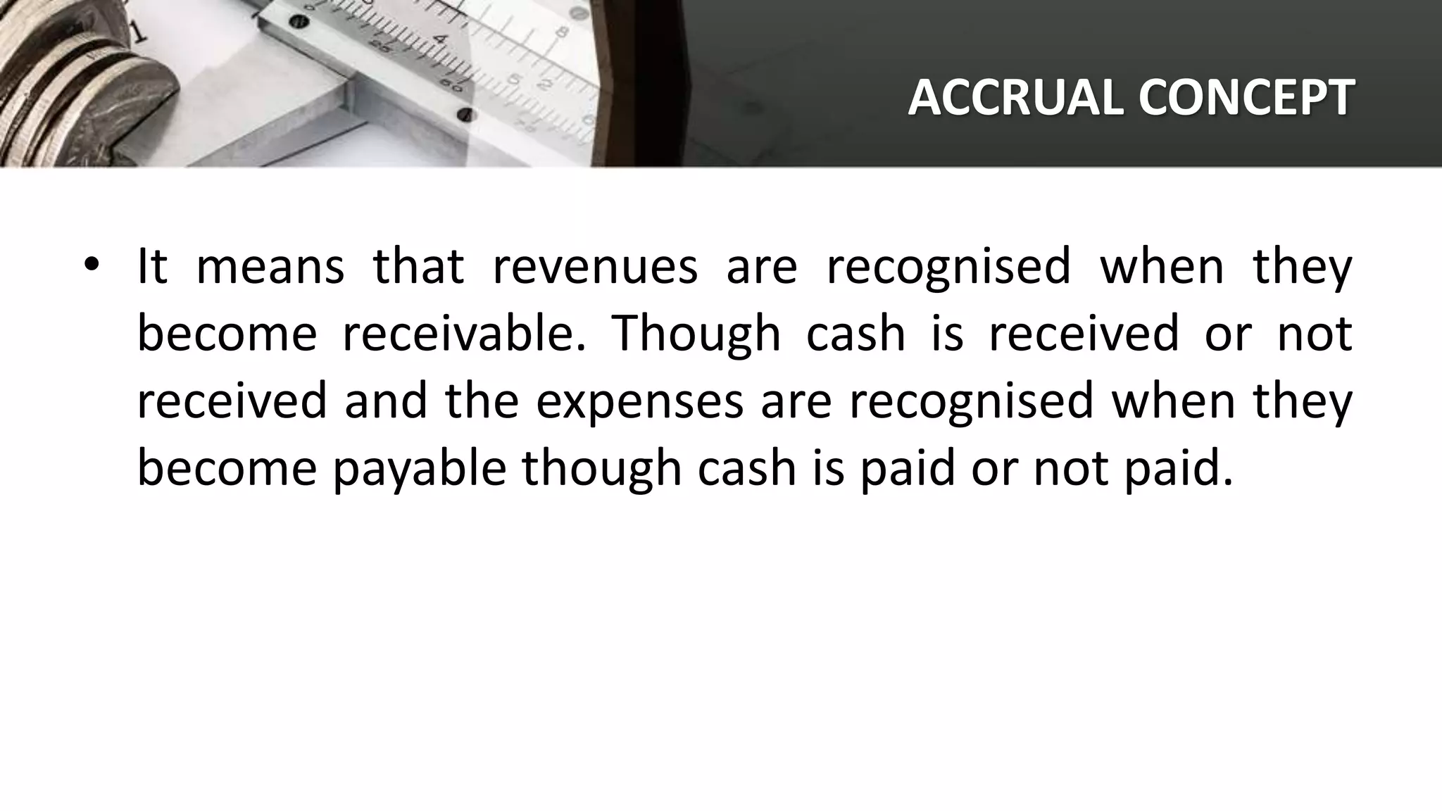 Accounting concepts and conventions | PPTX