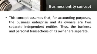 Accounting concepts and conventions | PPTX