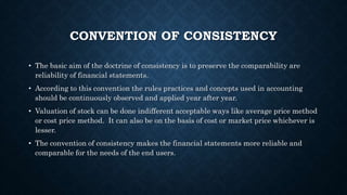 Accounting Concepts and Conventions | PPTX