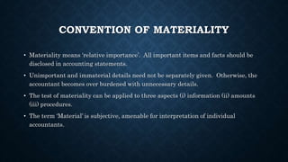 Accounting Concepts and Conventions | PPTX