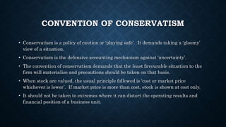 Accounting Concepts and Conventions | PPTX