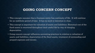 Accounting Concepts and Conventions | PPTX