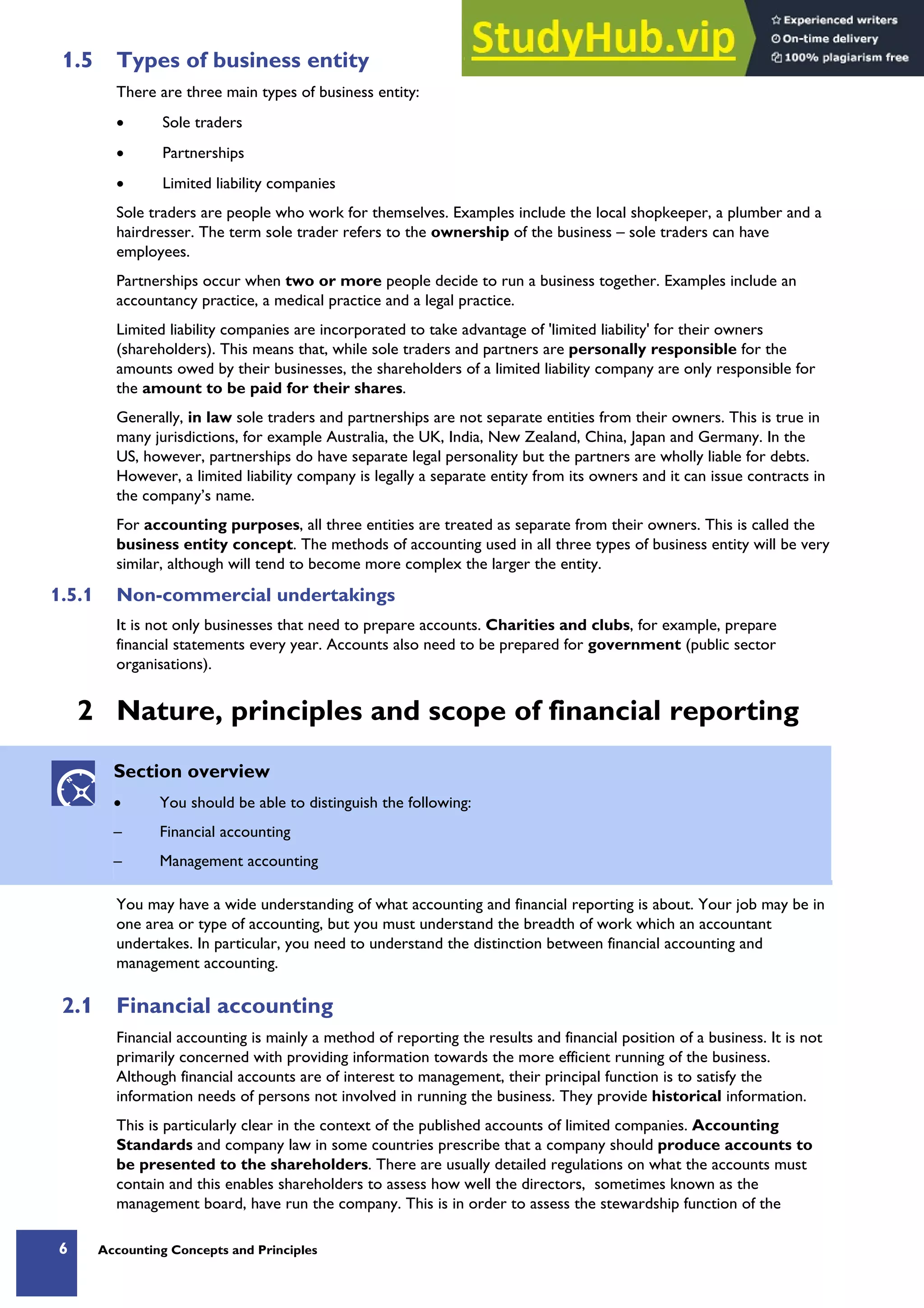 Accounting Concepts And Principles Study Manual.PDF | Business Accounting & Finance | Business