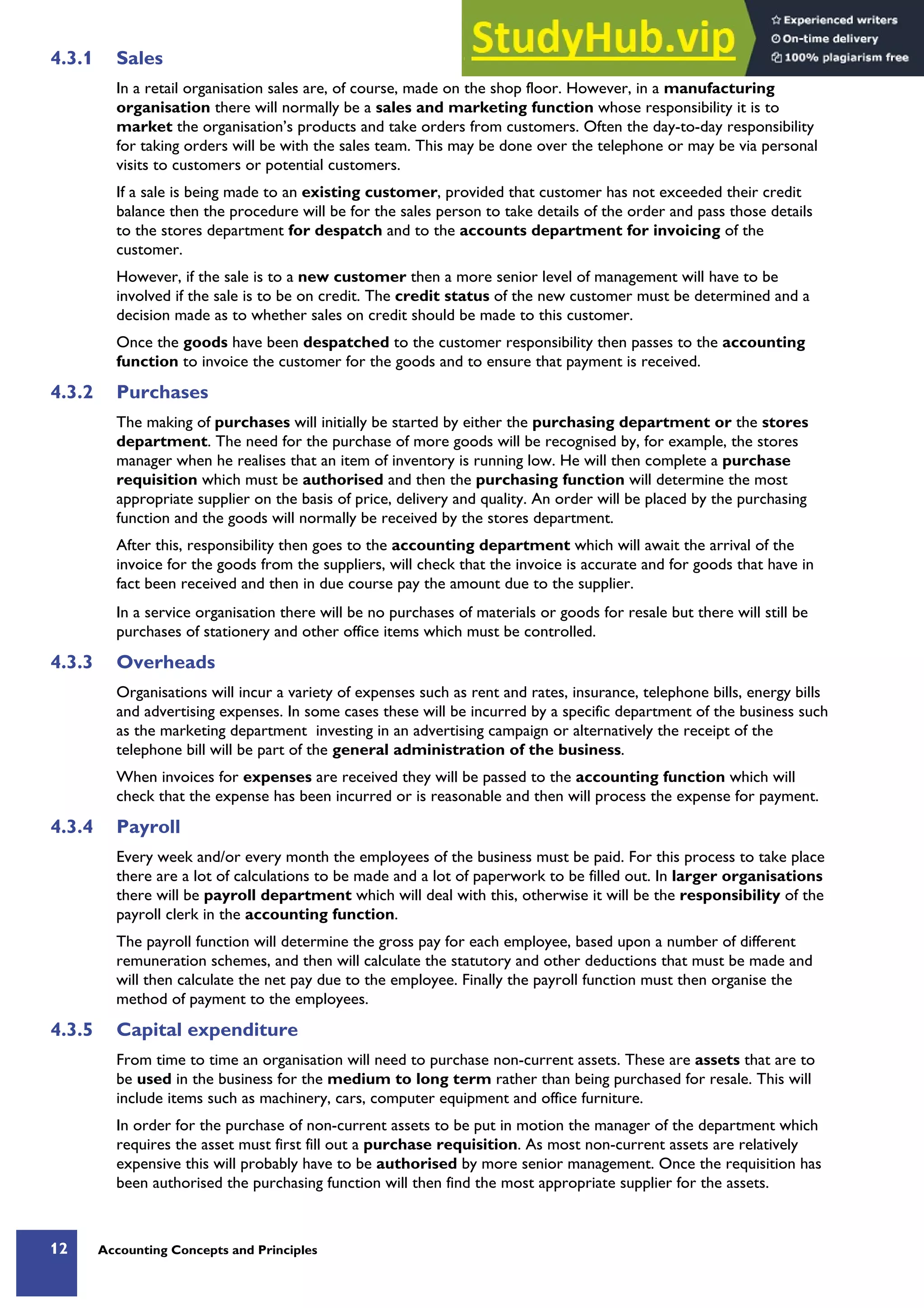 Accounting Concepts And Principles Study Manual.PDF | Business Accounting & Finance | Business