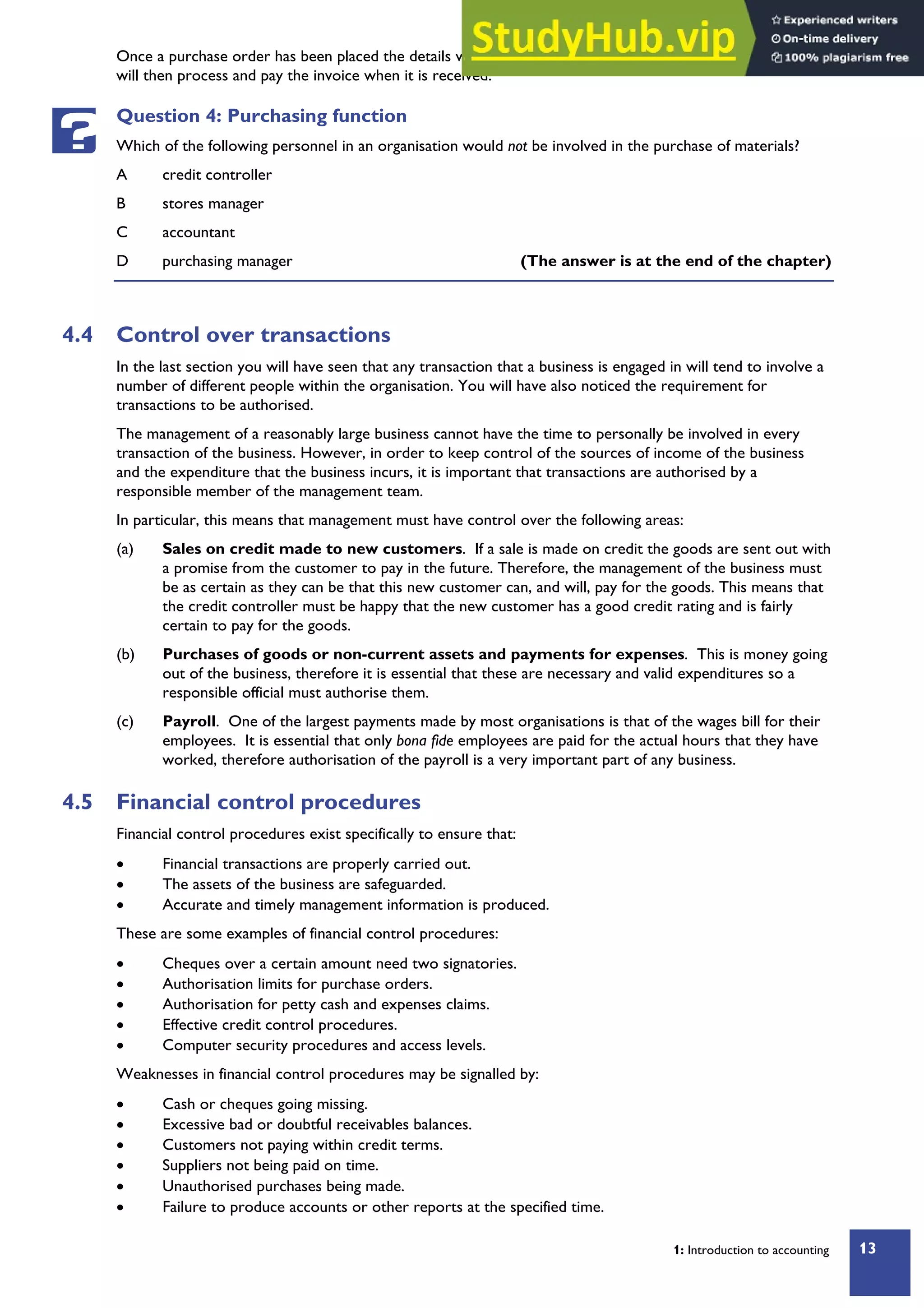 Accounting Concepts And Principles Study Manual.PDF | Business Accounting & Finance | Business
