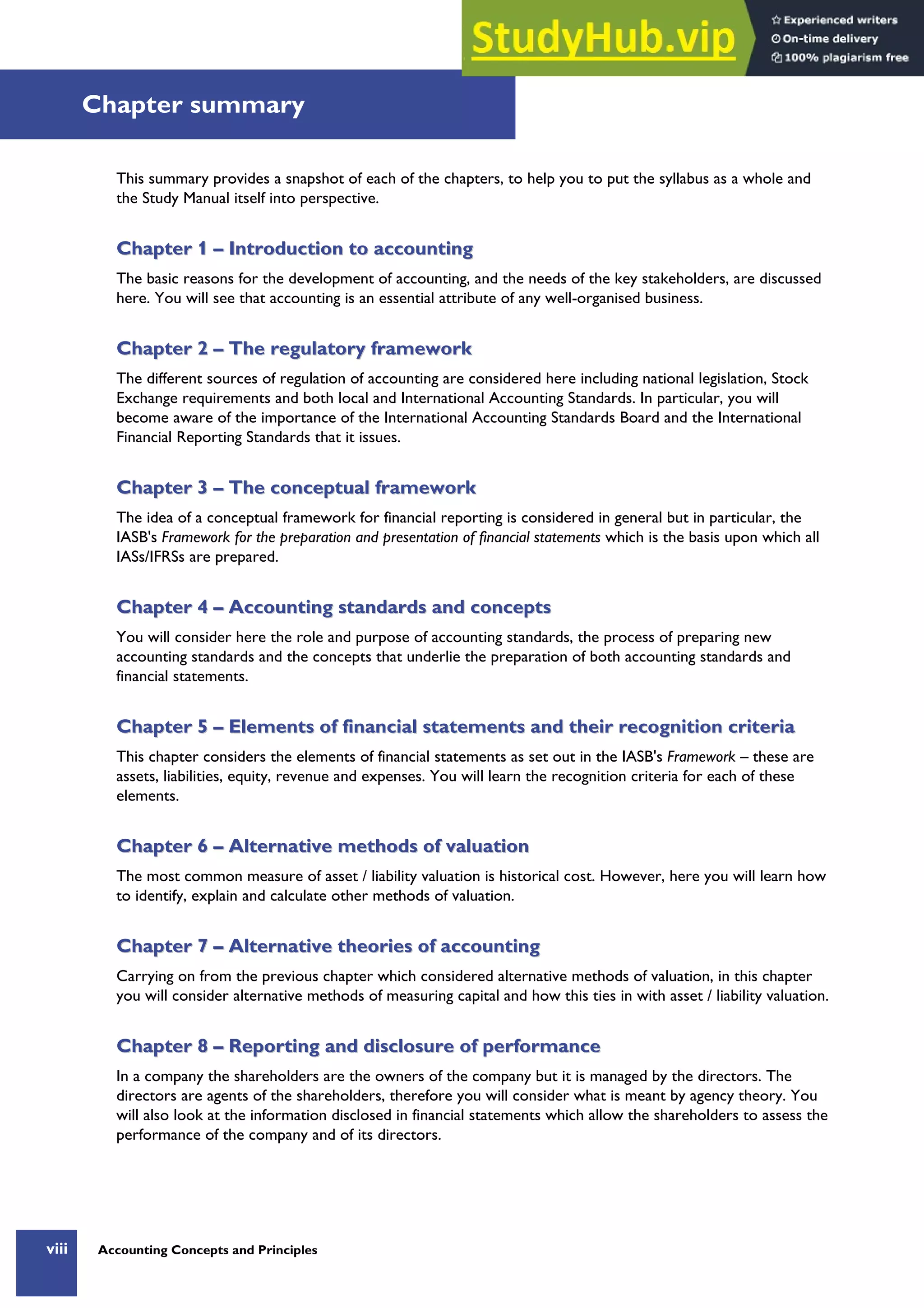 Accounting Concepts And Principles Study Manual.PDF | Business Accounting & Finance | Business