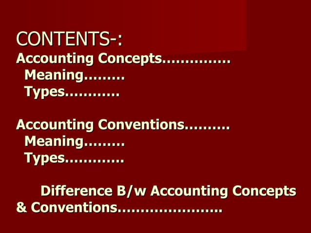 Accountingconceptsconventions | PPT Accountingconceptsconventions | PPT