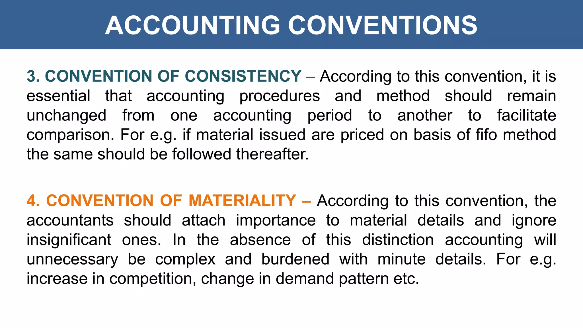 Accounting Concepts & Conventions | PPTX