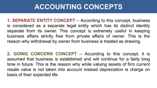 Accounting Concepts & Conventions | PPT
