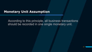 Accounting Concepts and Principles | PPTX