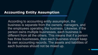 Accounting Concepts and Principles | PPTX