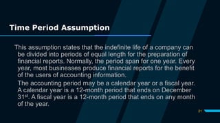 Accounting Concepts and Principles | PPTX