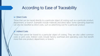 Accounting cost classification p pt. | PPT