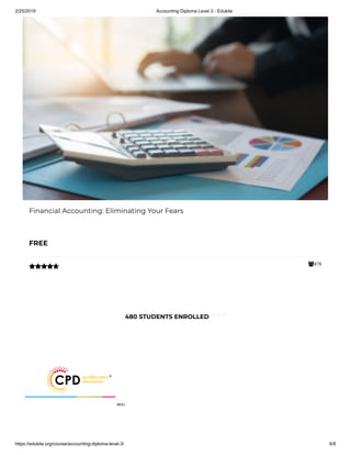 Accounting Diploma Level 3 - Edukite | PDF