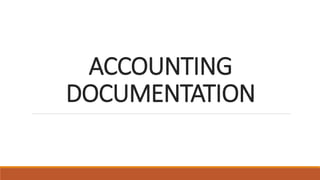 Accounting documents | PPTX