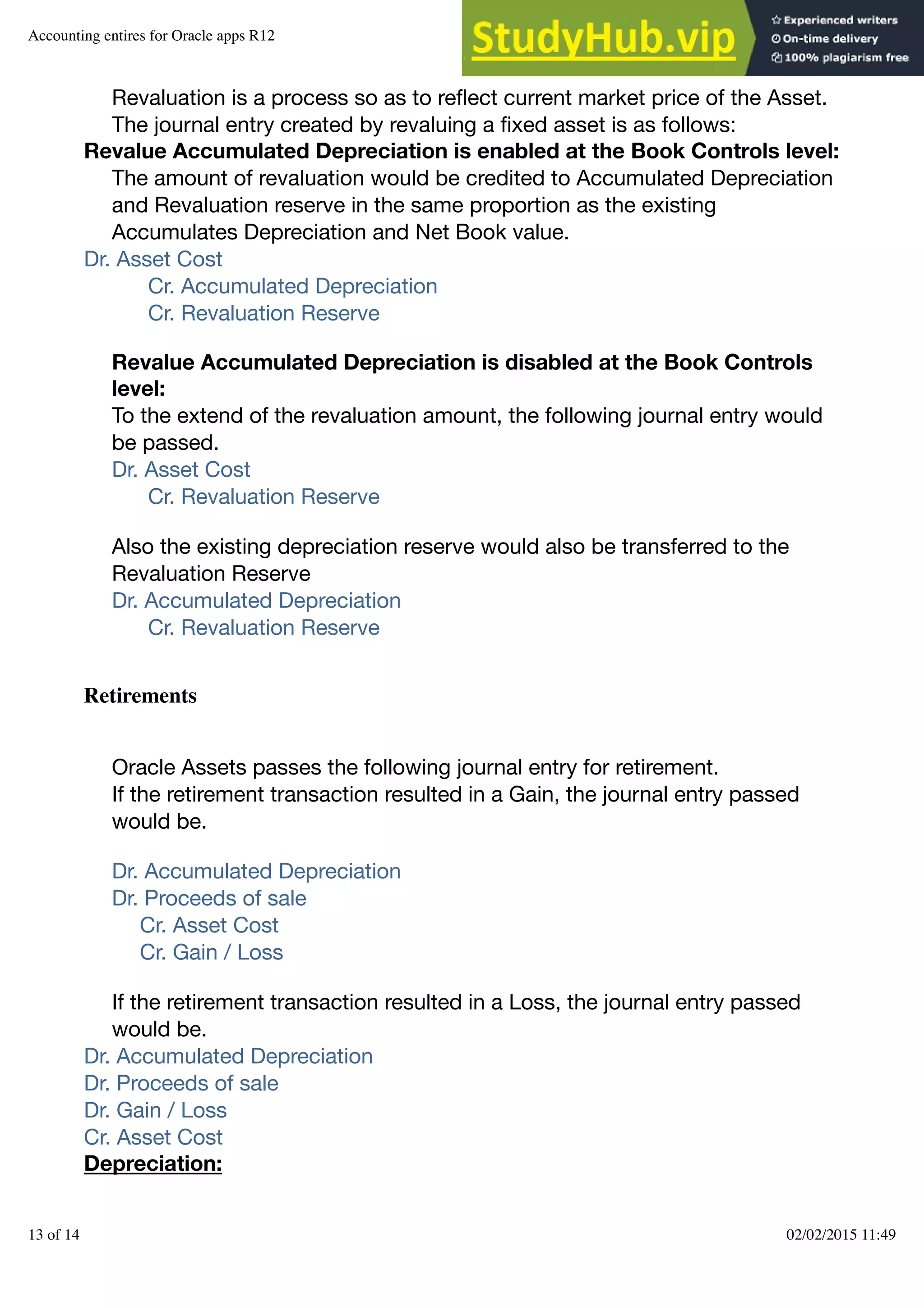 Accounting Entires For Oracle Apps R12 | PDF
