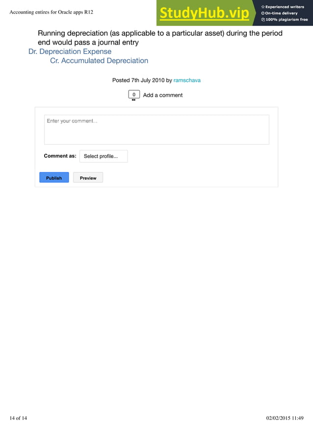 Accounting Entires For Oracle Apps R12 | PDF