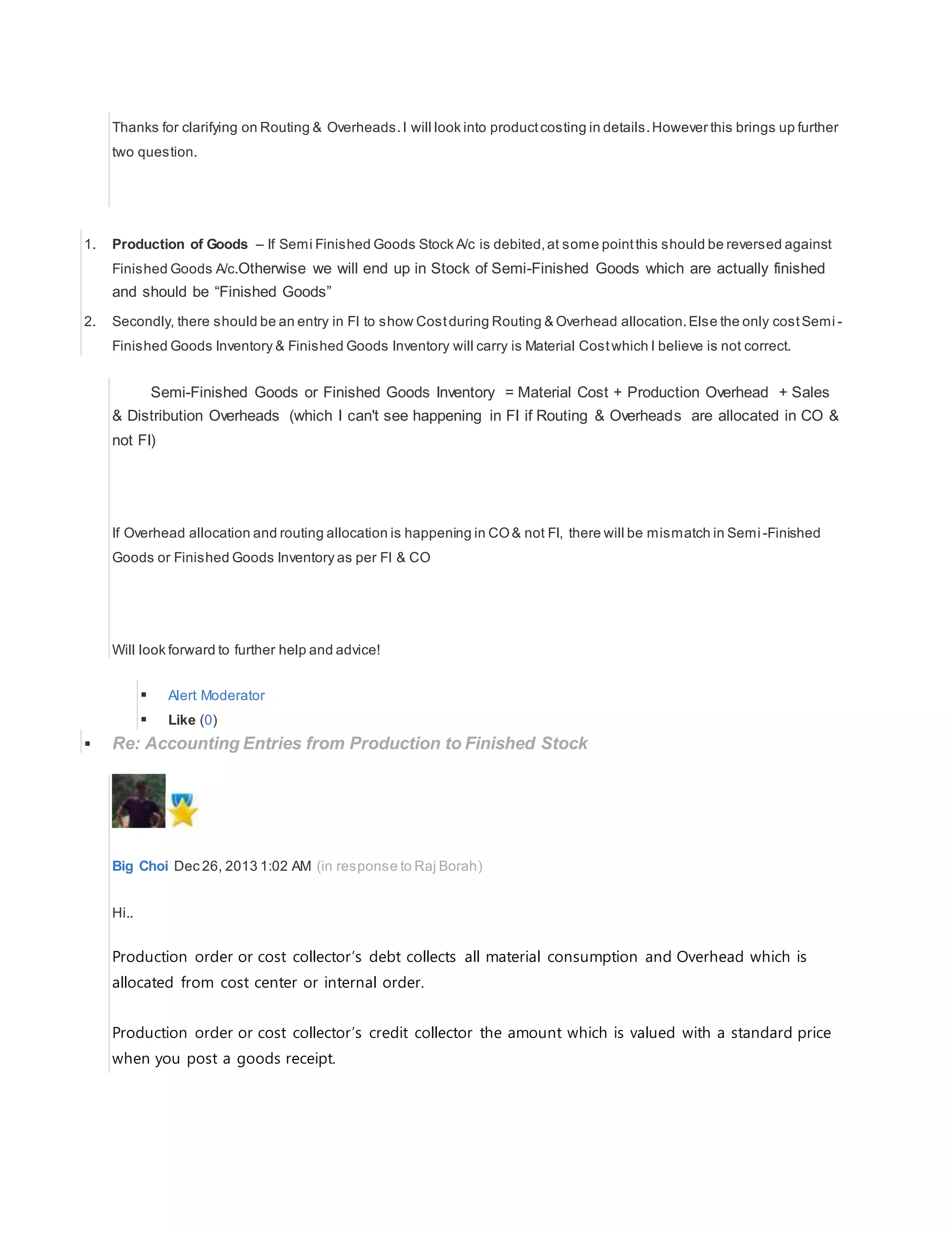 Accounting entries from production to finished stock | DOCX