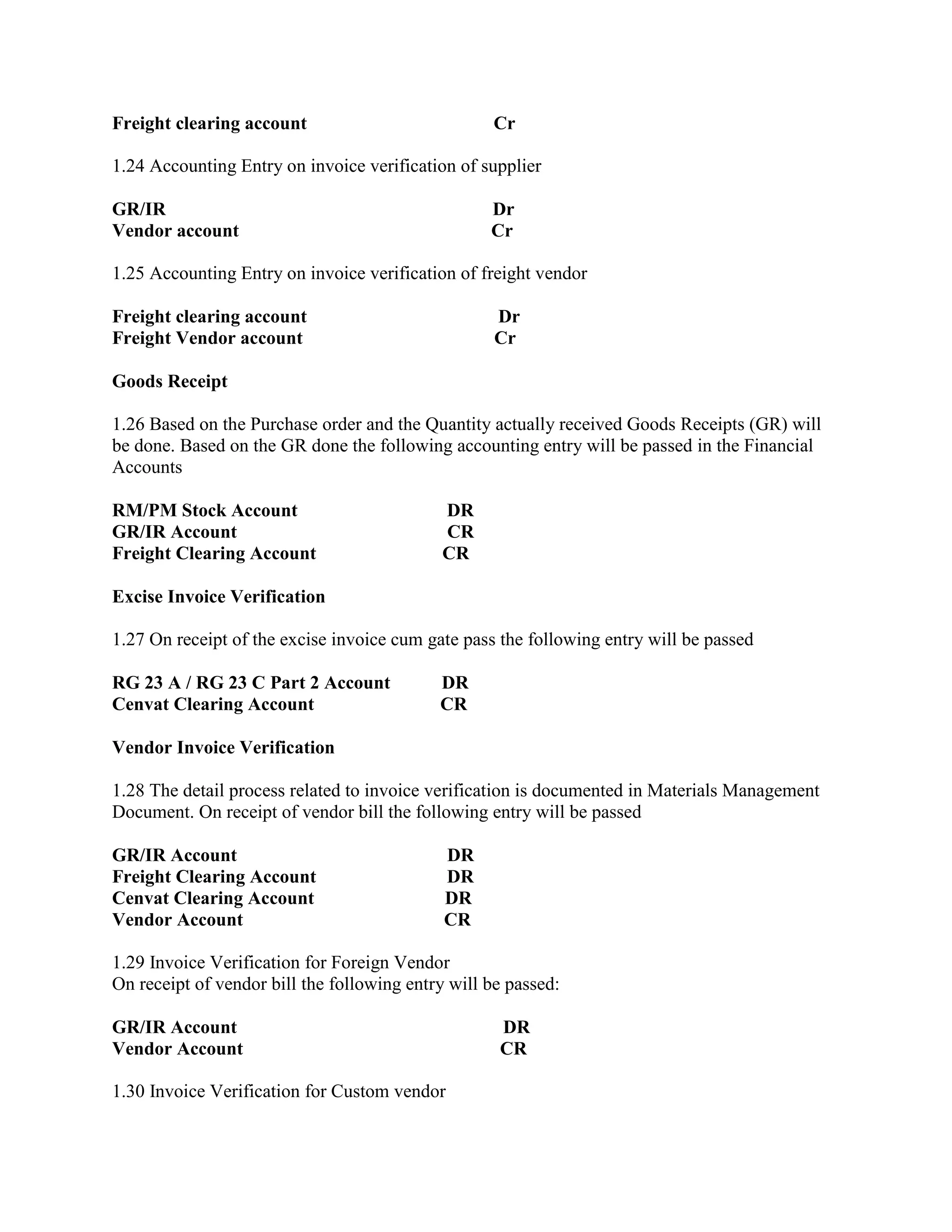 Accounting entries in sap | DOCX
