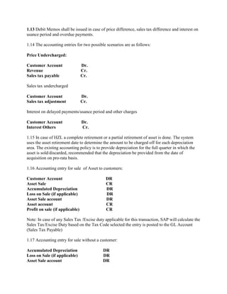 Accounting entries in sap | DOCX