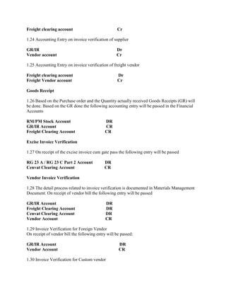 Accounting entries in sap | PDF