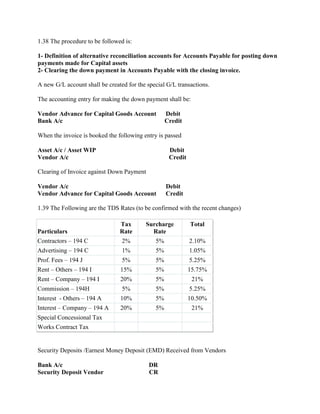 Accounting entries in sap | PDF