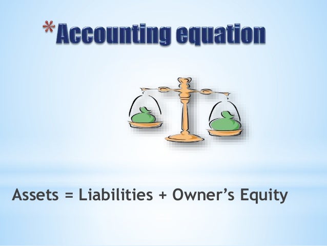 Accounting equation