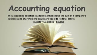 accounting equation for business administration students | PPT