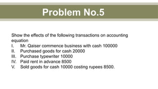accounting equation for business administration students | PPTX