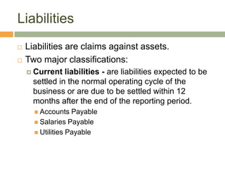 Accounting equation and account classification 06052013 | PPT