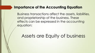Accounting Equation Transaction Sample | PPT