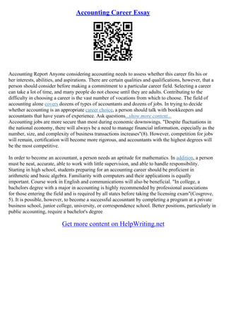 Accounting Essay Topics | PDF