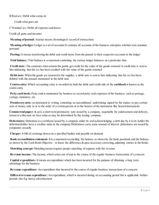 Accounting & finance definations | DOCX