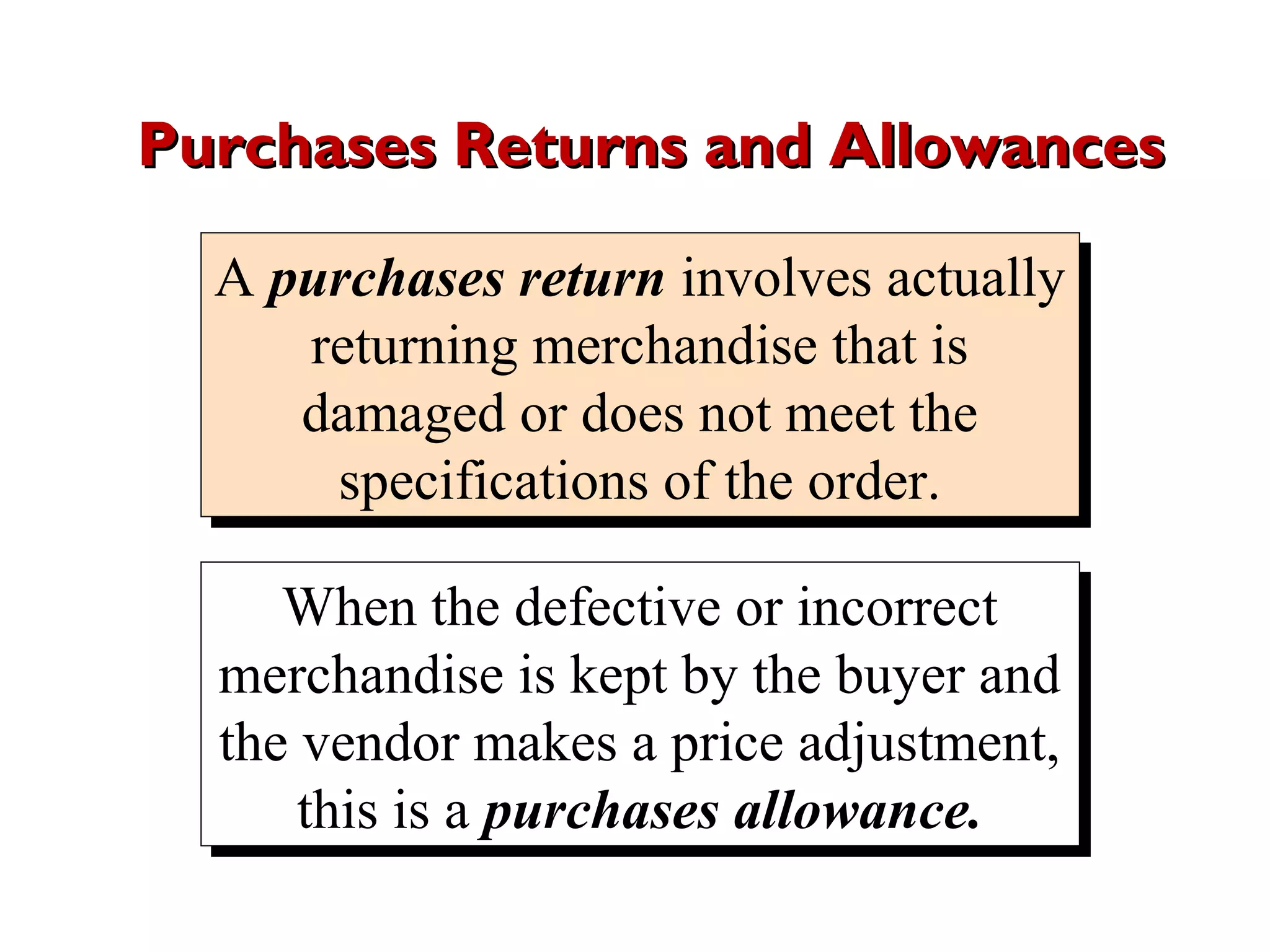 Accounting for Merchandising business | PPT