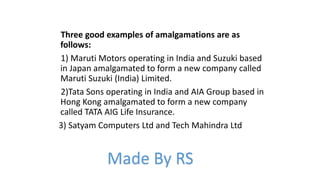 Accounting for Amalgamation, Absorption and External Reconstruction | PPTX
