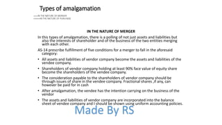 Accounting for Amalgamation, Absorption and External Reconstruction | PPTX