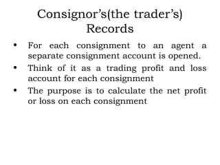 Accounting for consignments | PPT
