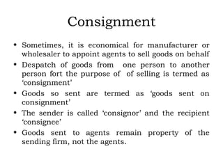 Accounting for consignments | PPT