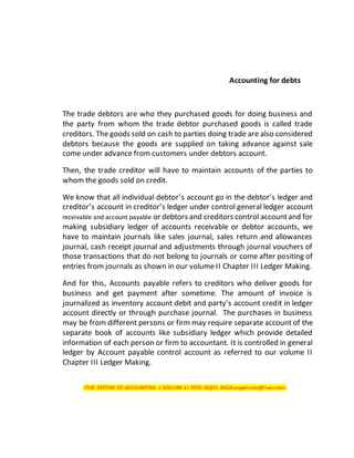 Accounting for debts | DOCX | Credit Cards | Personal Debt