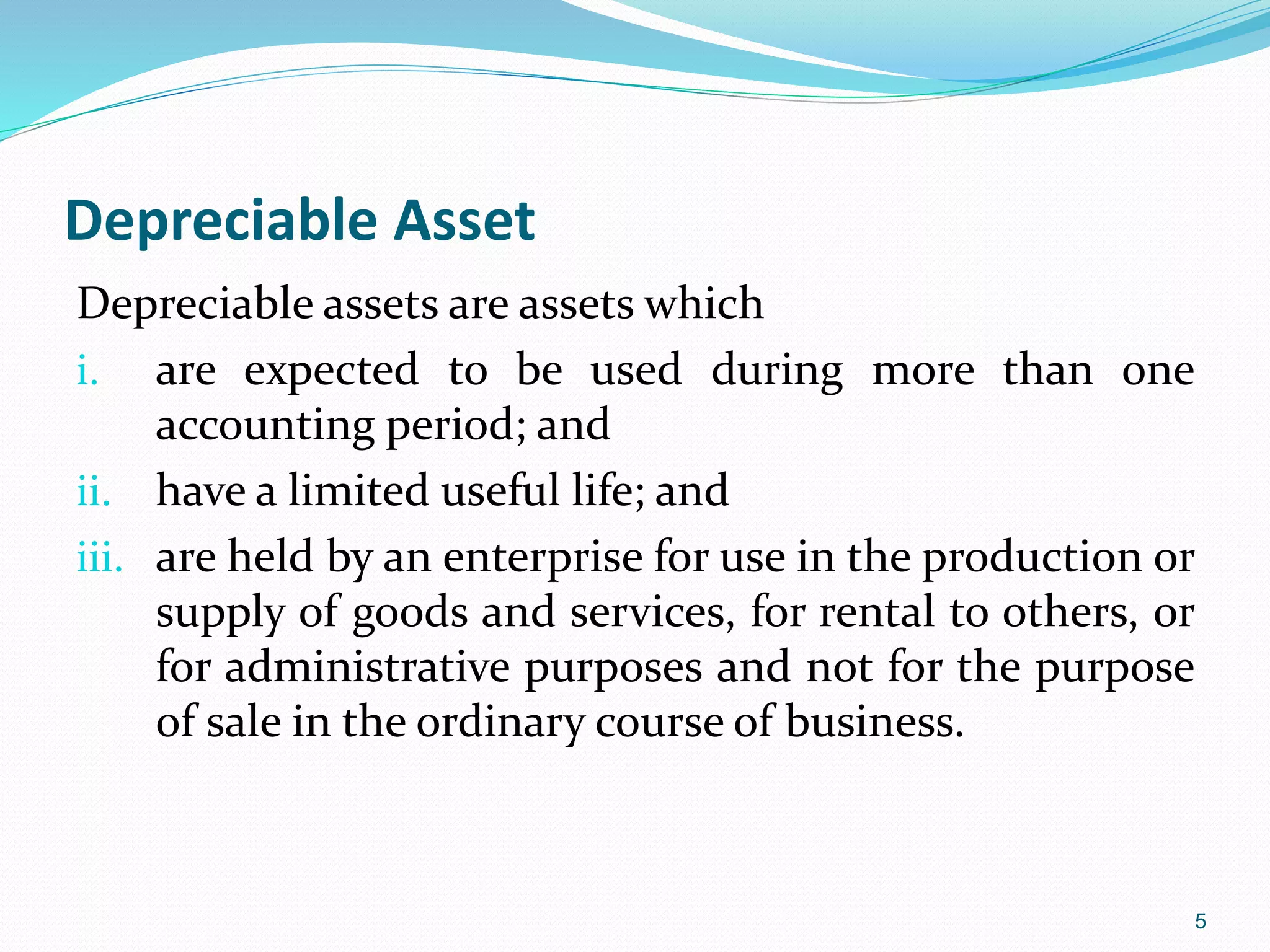 Accounting for depreciation 1 | PPTX