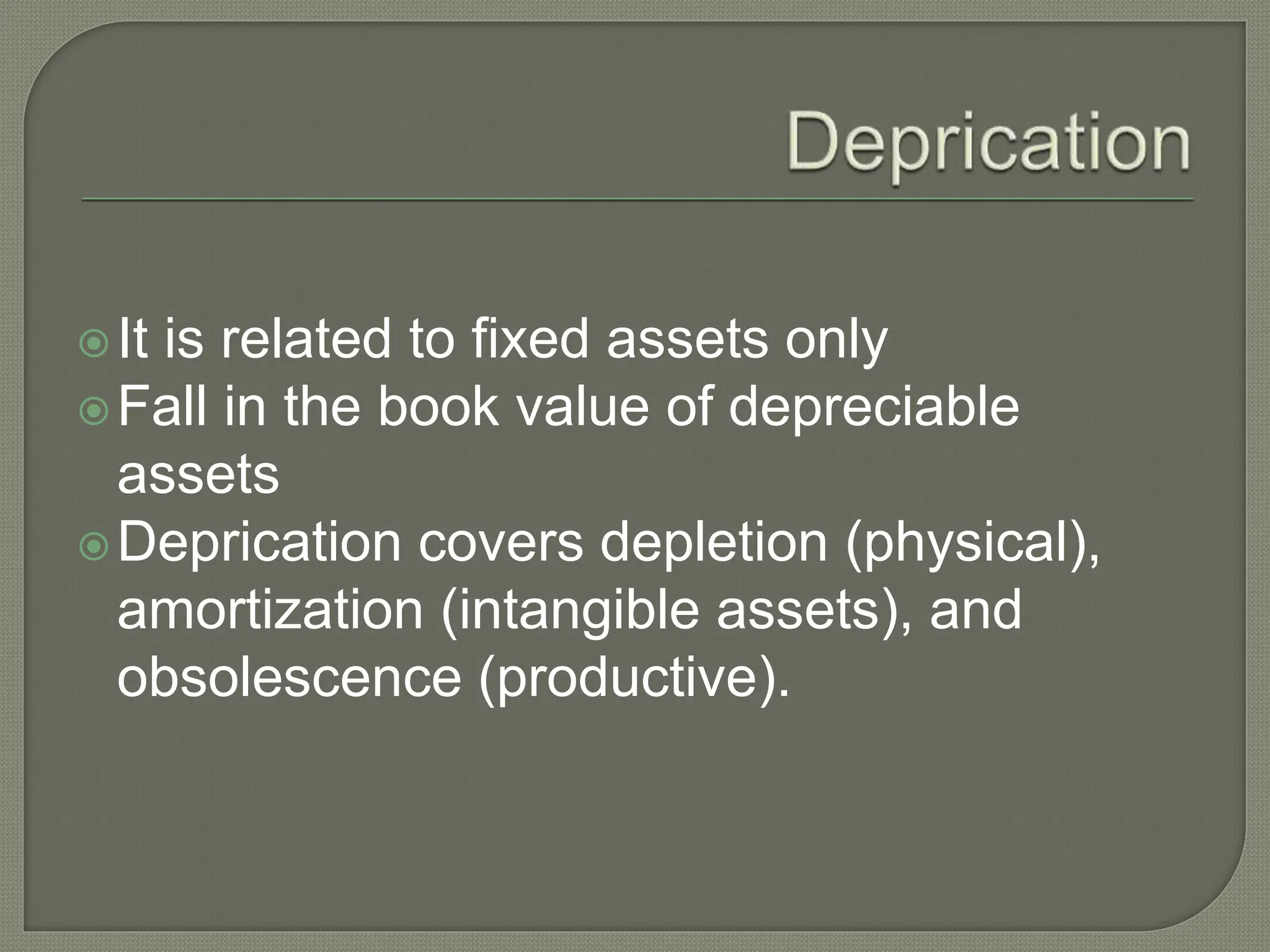 Accounting For Depricationpptx