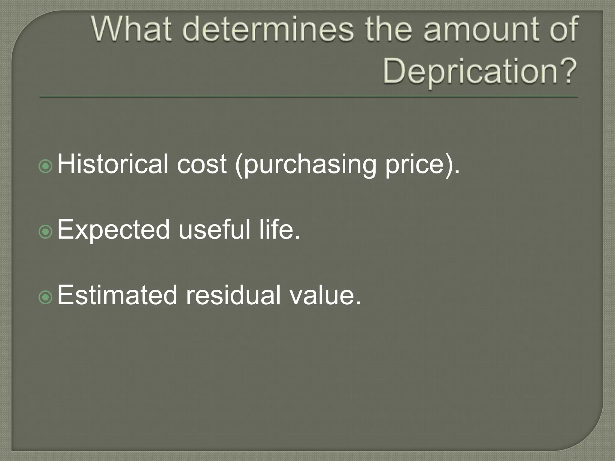 Accounting For Depricationpptx